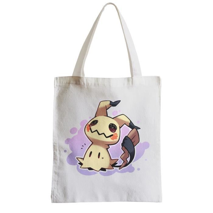 Large shopping bag beach student pokemon mimikyu pikachu video games ...