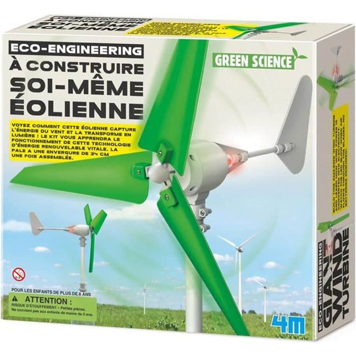 Green science construction kit: wind turbine to build unique wing ...
