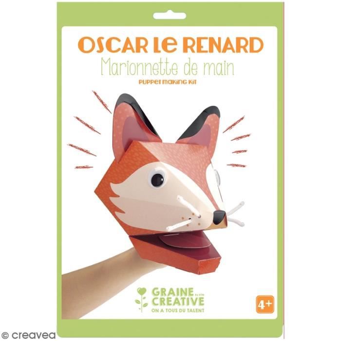 Cardboard hand puppet kit - fox price in Kuwait | X-Cite Kuwait | kanbkam