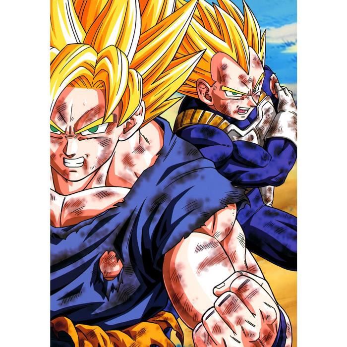 سعر Poster poster goku vegeta fight super sayan dbz manga dragon ball z ...