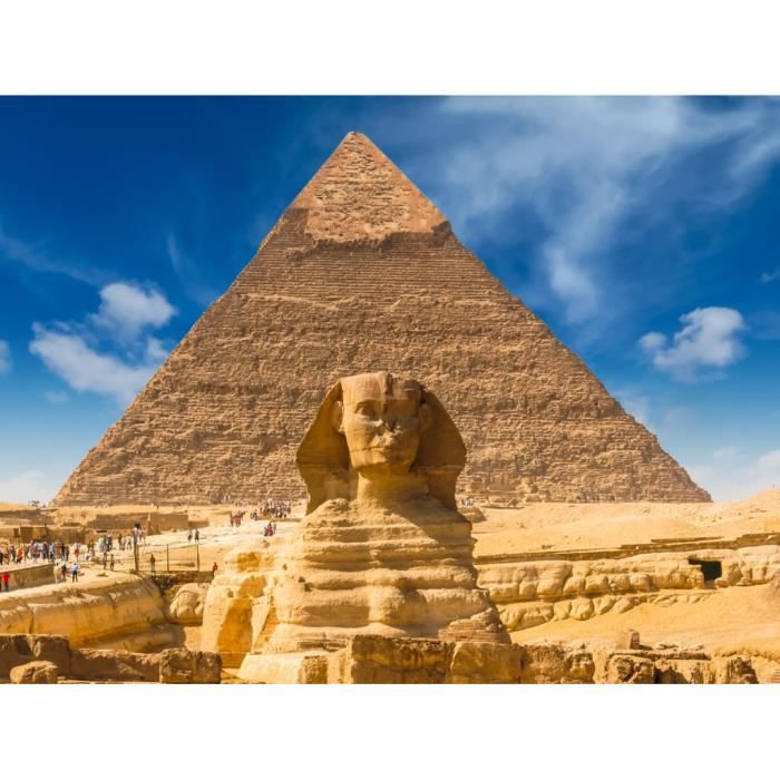 Poster poster pyramids of giza egypt sphinx landscape wonder 42cm x ...