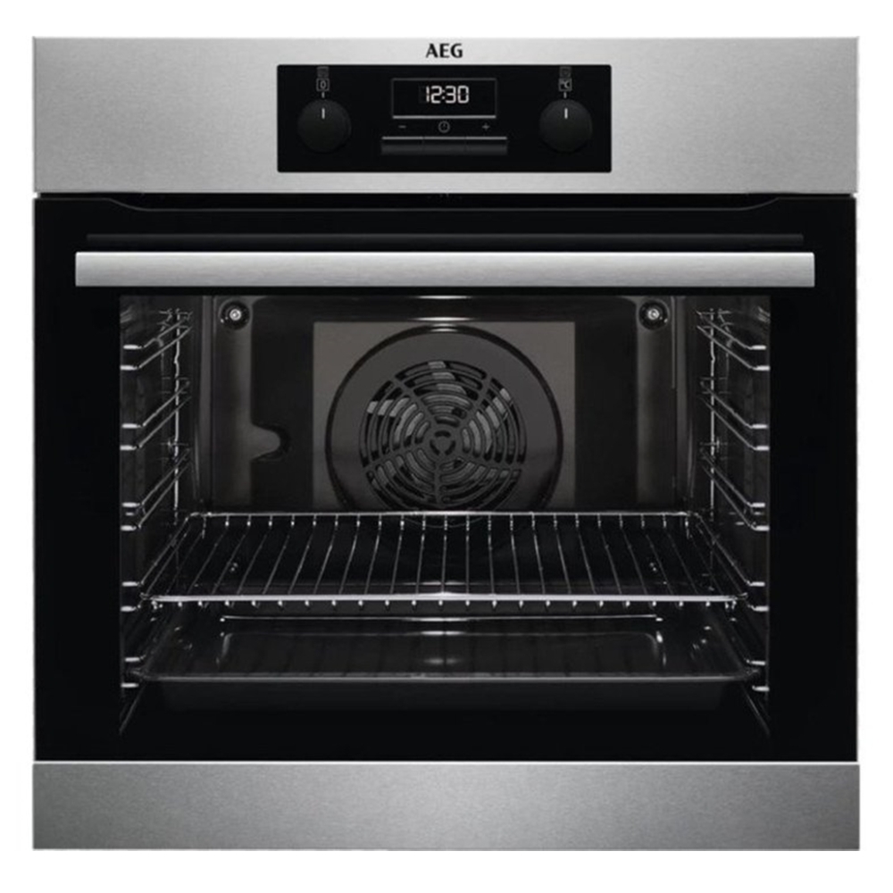 Aeg built-in oven electric 60cm 72liter (beb231011m) stainless steel ...