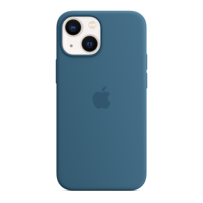 Apple iphone 13 mini silicone case with magsafe - blue jay price in ...