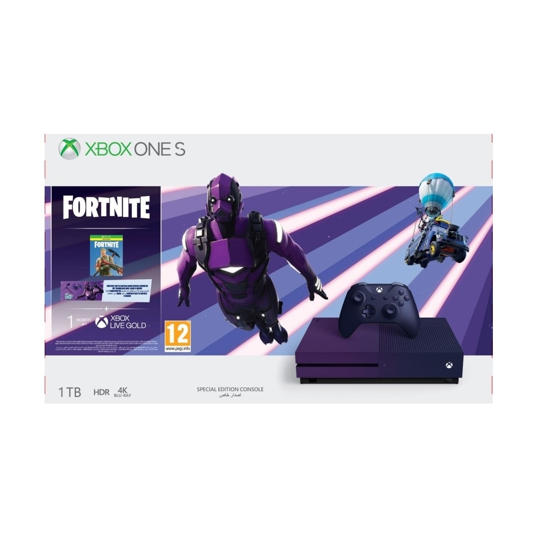 Xbox One S 1tb Fortnite Battle Royale Special Edition Dlc Pack