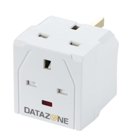 Datazone 3-Way Power Adapter - White Price | Shop Online - Xcite KSA