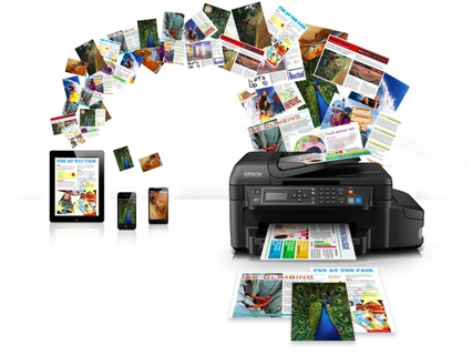 Epson L655 4-in-1 Inkjet Ink Tank System Wireless Colour Printer ...